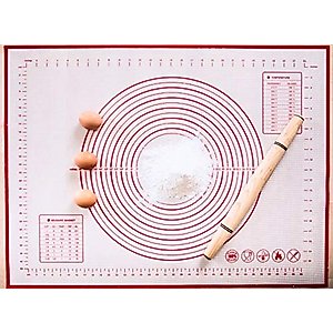Extra Large, Thick Silicone Pastry Mat, Non-stick, Non-Slip, Baking mat, Dough Rolling Mat 24’’ (W) x 32’’ (L)
