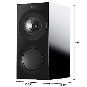 KEF R3 Standmound Speakers (Pair, Black)