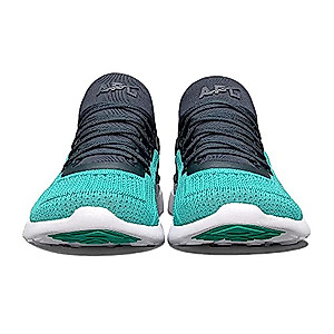 Athletic Propulsion Labs APL Women's Techloom Tracer, Midnight Jungle/Tropical Green/White, 8.5