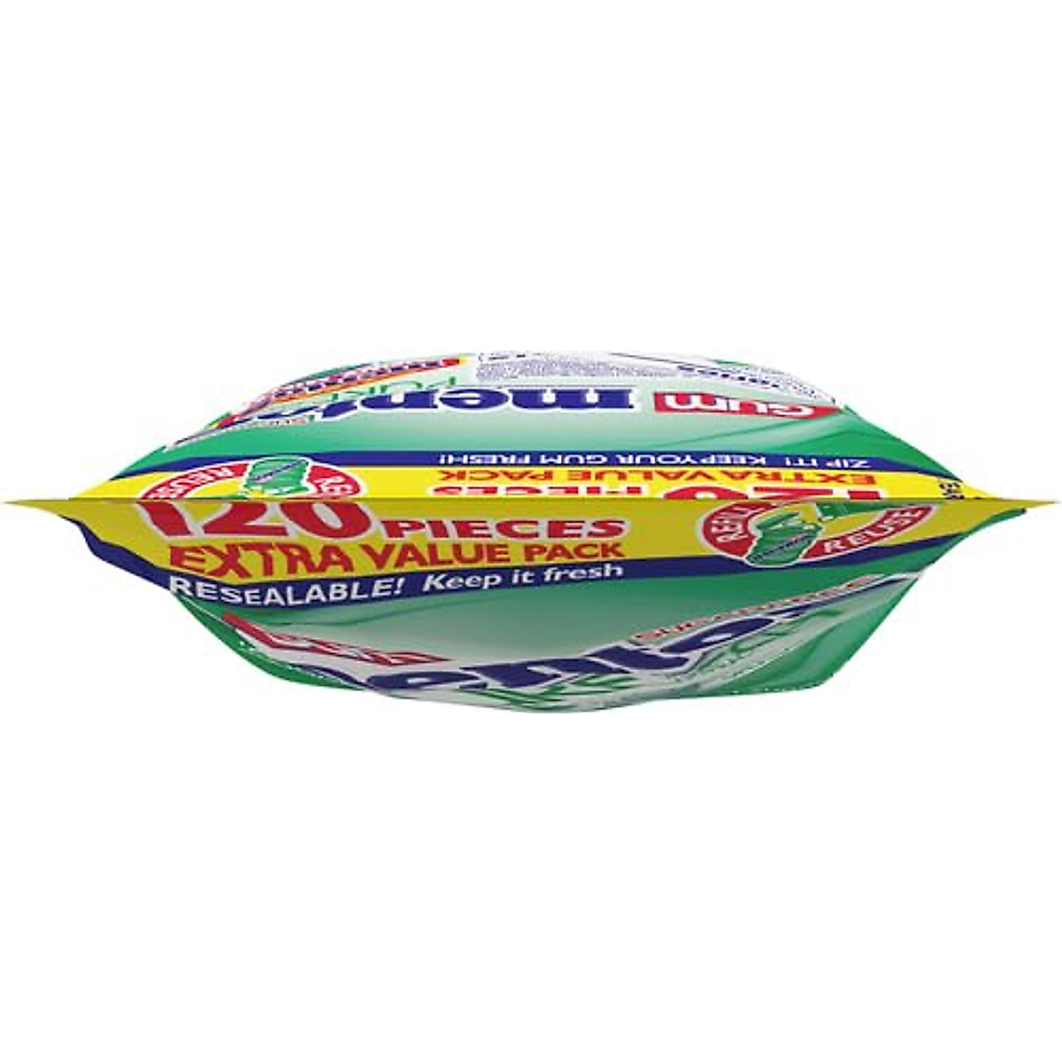 Mentos Pure Fresh Sugar-Free Chewing Gum with Xylitol, Spearmint, 120 Piece Bulk Resealable Bag (Pack of 1)