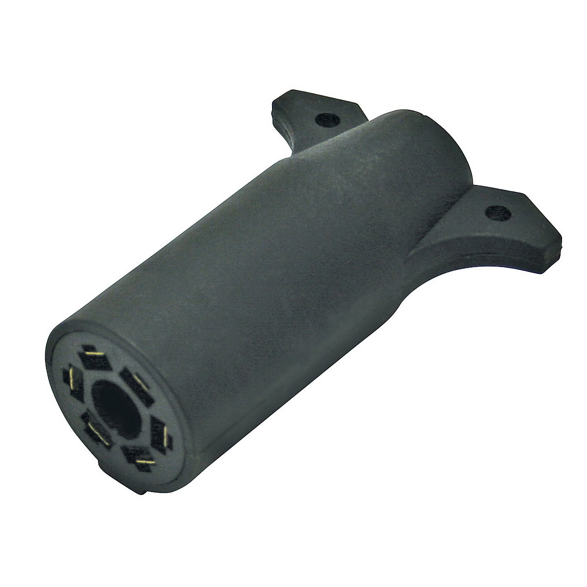 Reese Towpower 85216 7-Way Blade to 6-Pin Center Pin Auxiliary Adapter , Black