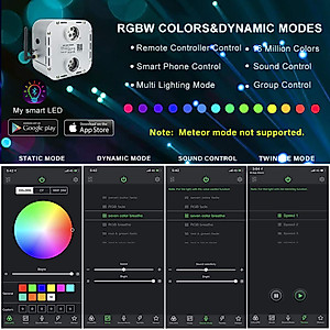 Engine Driver,AMKI Light Source for RGB Led Fiber Optic Star Ceiling Light Kit (32W-APP(Dual Heads Twinkle))
