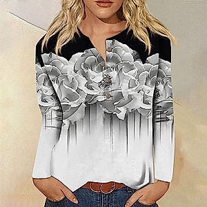 JJHAEVDY Women Fashion Sweatshirts Fall Tops Half Zip Classic Shirts Graphic Sweatshirts Plus Size Hoodies Pullover(5-White,XX-Large)