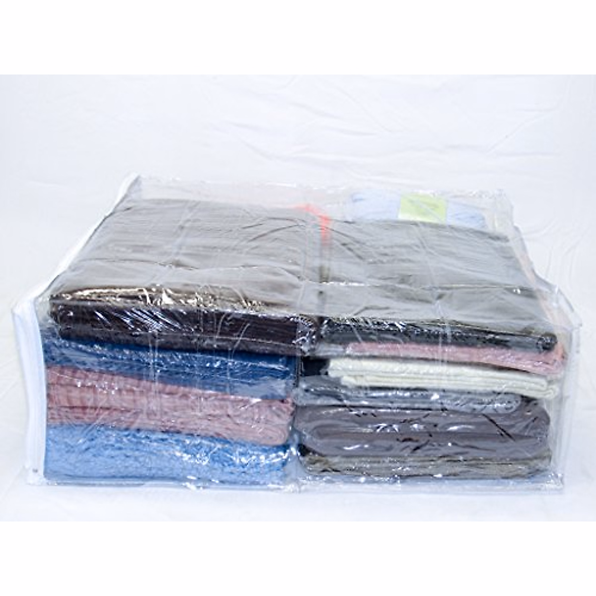 Oreh Homewares X-Large (20" x 23" x 8") Heavy Duty Vinyl Zippered Storage Bags (Clear) for Sweaters, Blankets, Comforters, Bedding Sets (15.9 Gallon) 5-Pack