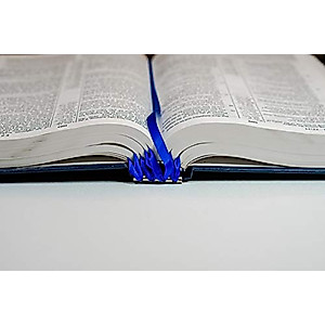 The Patented XactoPage Multi Page Marker Featuring 8 Satin Ribbons (Royal Blue)