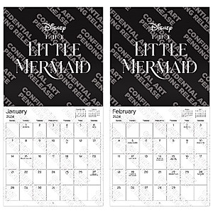2024 Disney The Little Mermaid (Live Action) Wall Calendar