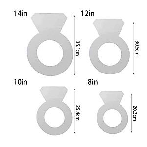 10" Diamond Ring Cake Mold Ring Shape Cake Moulds for Fillings Layered Cake Wedding Birthday (25 cm)