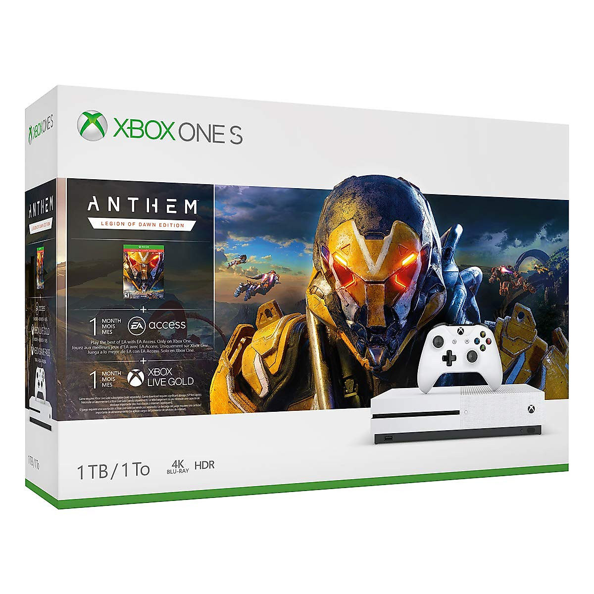 Xbox One S 1TB Console - Anthem Bundle (Discontinued)