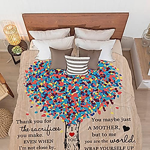 Mothers Day Blanket Gifts for Mom, Happy Birthday Gifts for Mom from Daughter Son, Thanksgiving Christmas Valentine's Day Gifts, Soft Throw Blankets for Mom Stepmother Mommy Mother in Law
