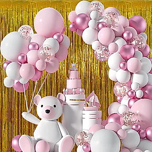 Foil Fringe Curtain Backdrop Glitter Fringe Rain Curtain for Party/Birthday/Graduation Decorations and New Year Eve Set of 2. 3.2ft x 9.8 ft(Gold)