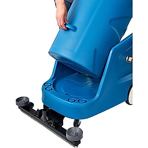 Global Industrial Wet Dry Squeegee Vacuum, 18 Gallon Blue