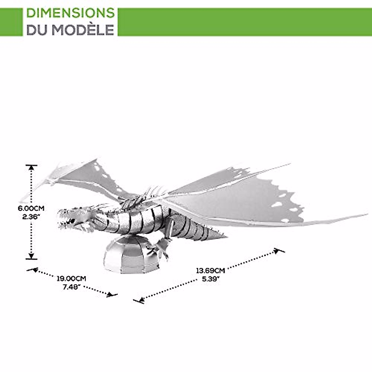 Fascinations Metal Earth Harry Potter Gringotts Dragon 3D Metal Model Kit