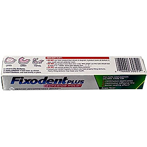 Fixodent Plus Denture Adhesive Cream Scope Flavor - 2 oz, Pack of 3