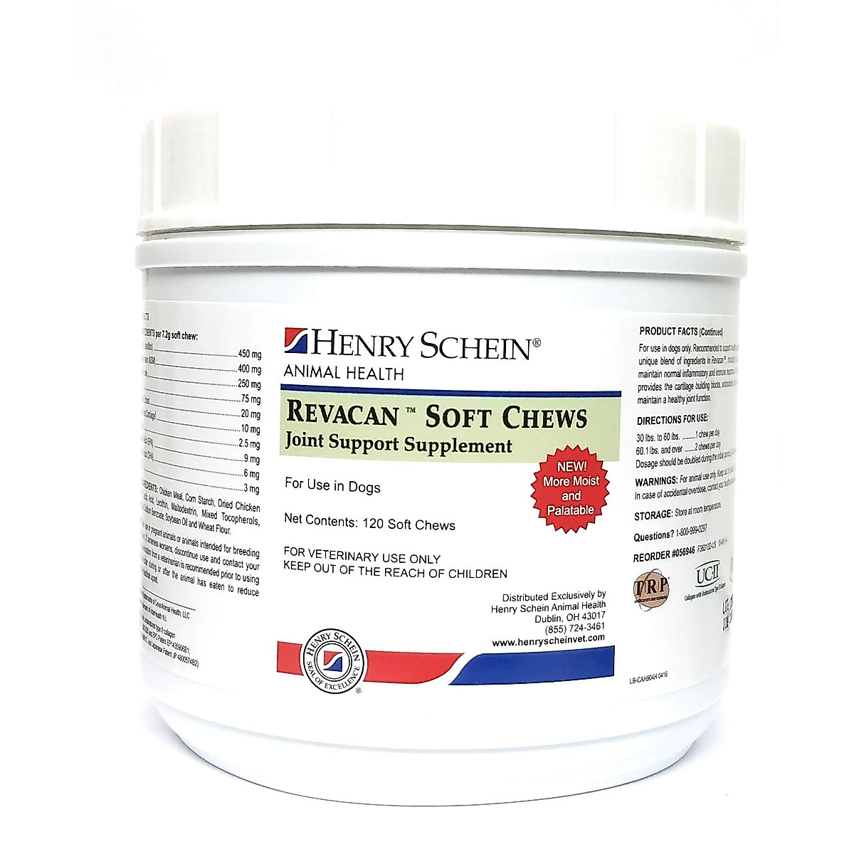 Henry Schein Joint Support with UC-II (Formerly Revacan) Soft Chews 120 Soft Chews