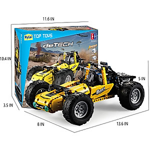 STEM Building Toys Remote Control Car Boys Girls Birthday Xmas Gifts Aged 6 7 8 9 10＋Early Science Engineering Learning Technic Sets Buggy 522 pcs