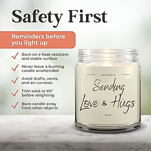 1OAK Vanilla Soy Candles - Big Hug Candle - Grief Gifts for Women - Thinking of You Gifts for Women - Sympathy Gift - Condolence Gift - Sympathy Candle - Cheer Up Gifts - Sending You a Hug Candle