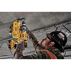 DEWALT 20V MAX Rotary Hammer, SDS Plus, L-Shape, On-Board Dust Extractor, 1-1/8-Inch (DCH263R2DH)