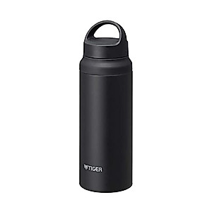 Tiger Corporation Stainless Steel Vacuum Insulated Bottle with Handle, 20-Ounce, Black (MCZ-S060)