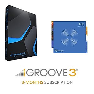 Blue YETI Nano Premium USB Microphone Plus Pack Bundle with Presonus StudioOne 5 Artist DAW, iZotope RX Elements Plug-in and Groover 3 Tutorials 3-Month Subscription