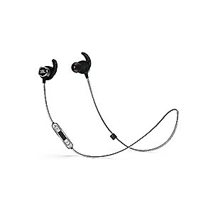 JBL Reflect Mini 2.0 - In-Ear Wireless Sport Headphone with 3-Button Mic/Remote - Black
