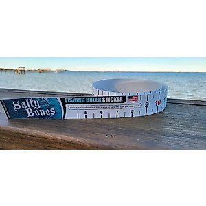 Salty Bones 36" Fishing Ruler Sticker - Made in The USA