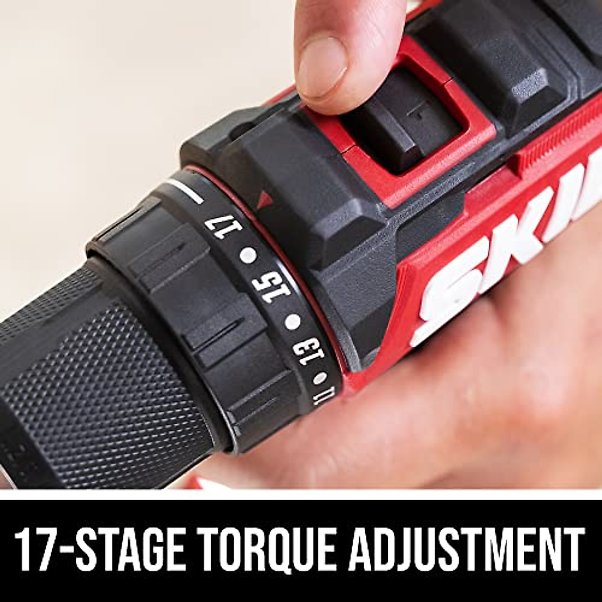 SKIL PWR CORE 20 Brushless 20V 1/2 In. Compact Varible-Speed Drill Driver Kit with 1/2'' Single-Sleeve, Keyless Ratcheting Chuck & LED Worklight Includes 2.0Ah Battery and PWR JUMP Charger-DL6293B-10