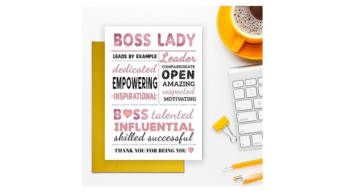 Funny Boss Lady Card for Women's Day Bosses Day Gift | UUEFKTN