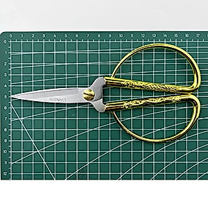 Fengtaiyuan J08A2, Stainless Steel Scissors, Office, Tailor Cutting, golden scissors (J08A2)