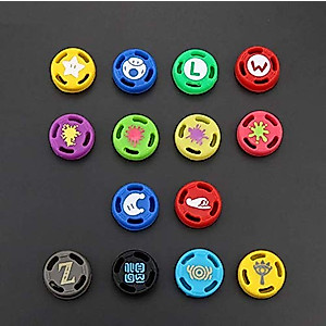 Binicoco Silicone Thumb Grips Cover Case Analog Stick Joystick Covers Cap Non-Slip Thumb Stick Caps for Nintendo Switch Joy-con (K)