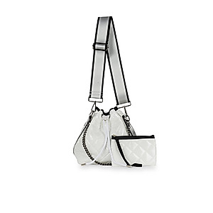 Haute Shore - Lindsey Blanc Puffer Bucket Bag, White Quilted