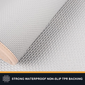 PURRUGS Dirt Trapper Door Mat 24" x 35.5", Non-Slip/Skid Machine Washable Entryway Rug, Dog Door Mat, Super Absorbent Welcome Mat for Muddy Wet Shoes and Paws, Beige