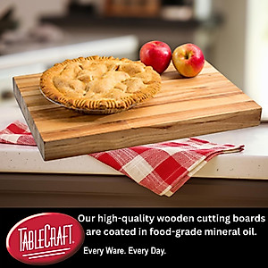 TableCraft Products CBW1830175 Wood Cutting Board, 18" x 30" x 1.75" Butcher's Block,Brown, XX-Large