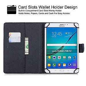 Universal Case for 9-10.5'' Tablet, CozyULF Colorful Wallet Stand Case for iPad 9.7/10.2/10.5, Galaxy Tab 9.6 9.7 10.1 10.4 10.5, Amazon Fire HD 10 Other 9-10.5 inch Models - Trick Or Treat