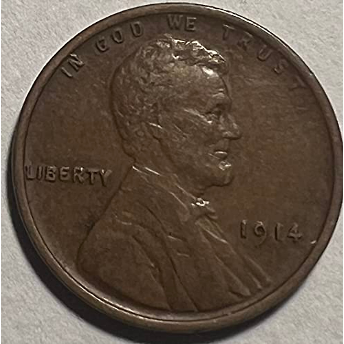 1914 P Lincoln Cent Union Shield Penny Wheat Cent AU Condition Extremely Fine Details