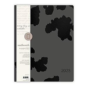 Southworth Planner (January 2023-December 2023), 8.5" x 11", Traditional Western Metallic, Premium 28#/105 gsm Paper, Large Flex (91421)