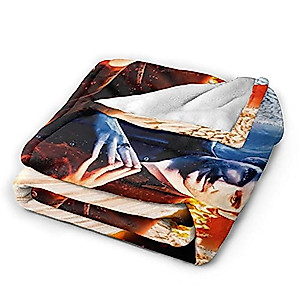 Ultra-Soft Fleece Blanket Lucifer Flannel Throw Blankets for Couch & Bed 60"x50"