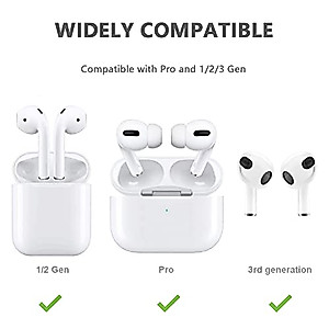 Ear Hooks Compatible with AirPods Pro 2nd Generation and AirPods Pro [Multi-Dimensional Adjustable] Accessories Compatible with Apple AirPods 3 2 1 Gen(Transparent)