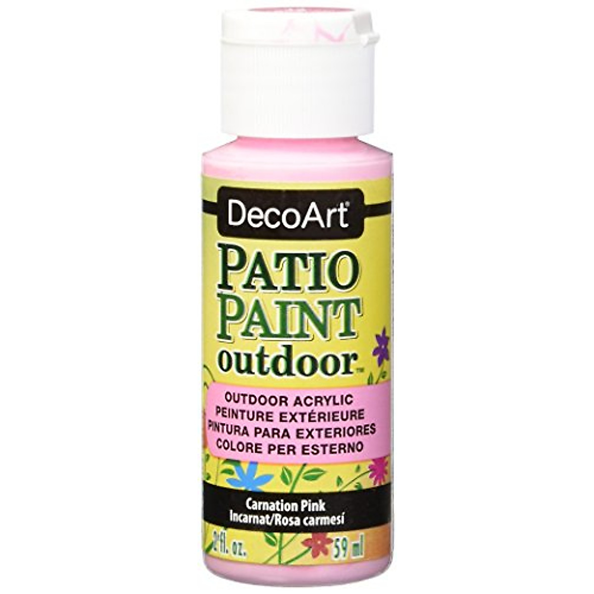DecoArt Patio Paint, 2-Ounce, Carnation Pink