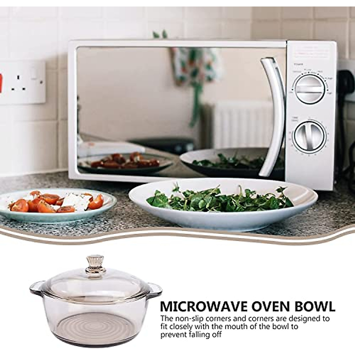 Glass Saucepan with Cover Heat-Resistant Glass Pot and Pan with Lid, Clear Glass Cooking Pot Cookware Set for Pasta, Noodle, Soup & Baby Food