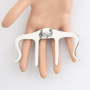 KEYCHIN Music Page Holder Notes Student Teacher Gift Music Book Clip Piano Music Bookmark for Music Teacher Musicians (Bookmark-S)