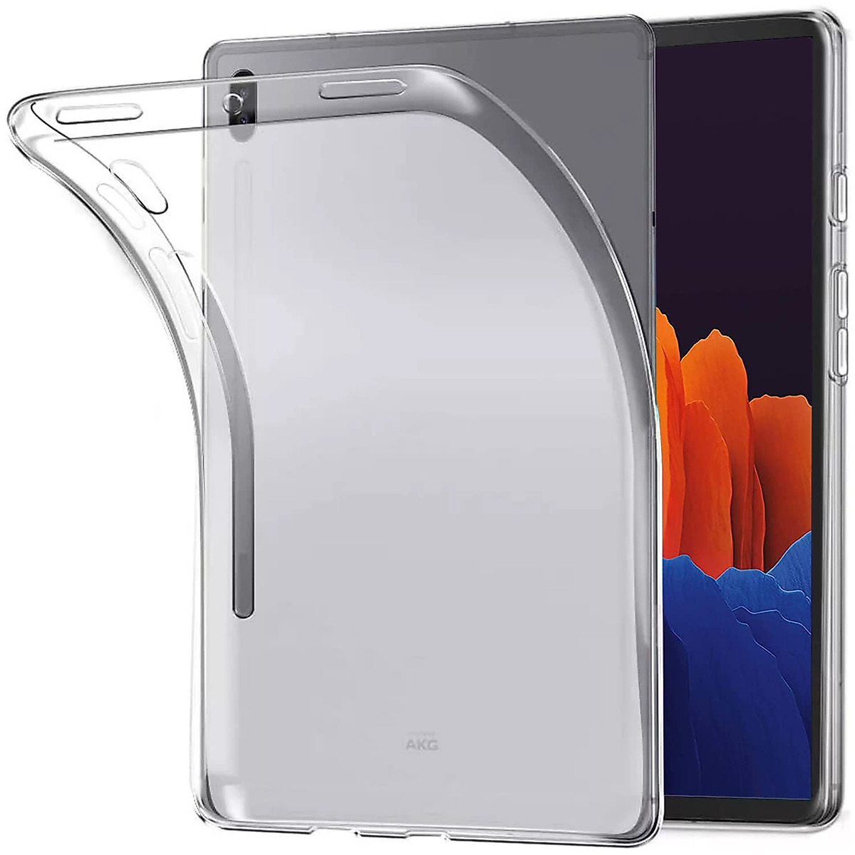 iCoverCase Compatible with Samsung Galaxy Tab S7 (2020) 11 Inch SM-T870/T875 Case, Lightweight Matte Translucent Soft TPU Protective Back Cover Case (Frosted Clear)