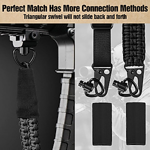 VVAAGG 2 Point QD Sling Adjustable Non-Slip Paracord Rifle Sling with QD Sling Swivels for Hunting