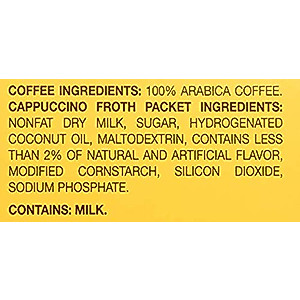 Gevalia Cappuccino Keurig K Cup Pods with Froth Packets 5.98oz (24 Count, 4 Boxes of 6) (4)