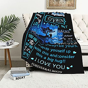 to My Amazing Boyfriend Blanket from Girlfriend 60"×50",Best for Him Boyfriend,Unique Birthday Gifts for Boyfriend,Valentines Day Gifts for Boyfriend,Throw Blanket for Boyfriend