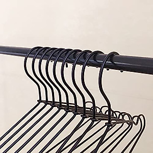 Heavy Duty Metal Shirt Coat Hangers Pack Space Saving Metal Hangers Non Slip Metal Wire Clothes Hanger Bulk for Coats