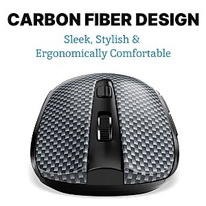 SHHHMOUSE Silent Mouse Wireless – Computer Mouse Wireless, Mouse for Laptop, Mouse USB, Mouse for Chromebook, Mouse Cordless, Mouse Inalambrico, PC Mouse, Computer Mice, Quiet Mouse