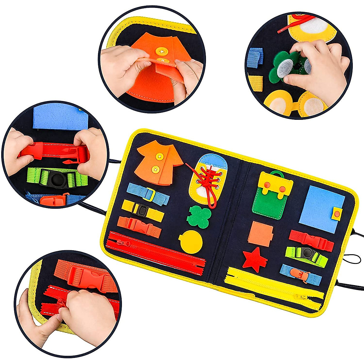 Nikengift Toddler Toys for 3 4 Year Old Girls Boys, Busy Board Sensory Toys for Toddlers Age 3-4, Montessori Toys for 3 4 Years Old, Preschool Learning Toys Autism Toys for Develop Basic Skills