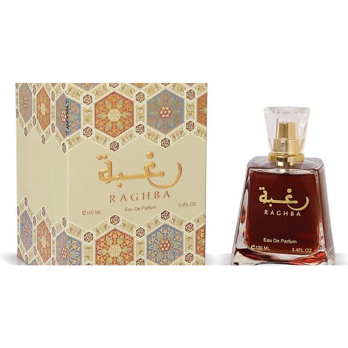 Lattafa Raghba for Women Eau de Parfum Spray, 3.4 Ounce
