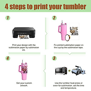 AGH 4 Pack 40 oz Sublimation Shimmer Green Pink Red Purple Tumbler with Stainless Steel Straw and Lid, Insulated Double Wall Vacuum Reusable Cups with Handle