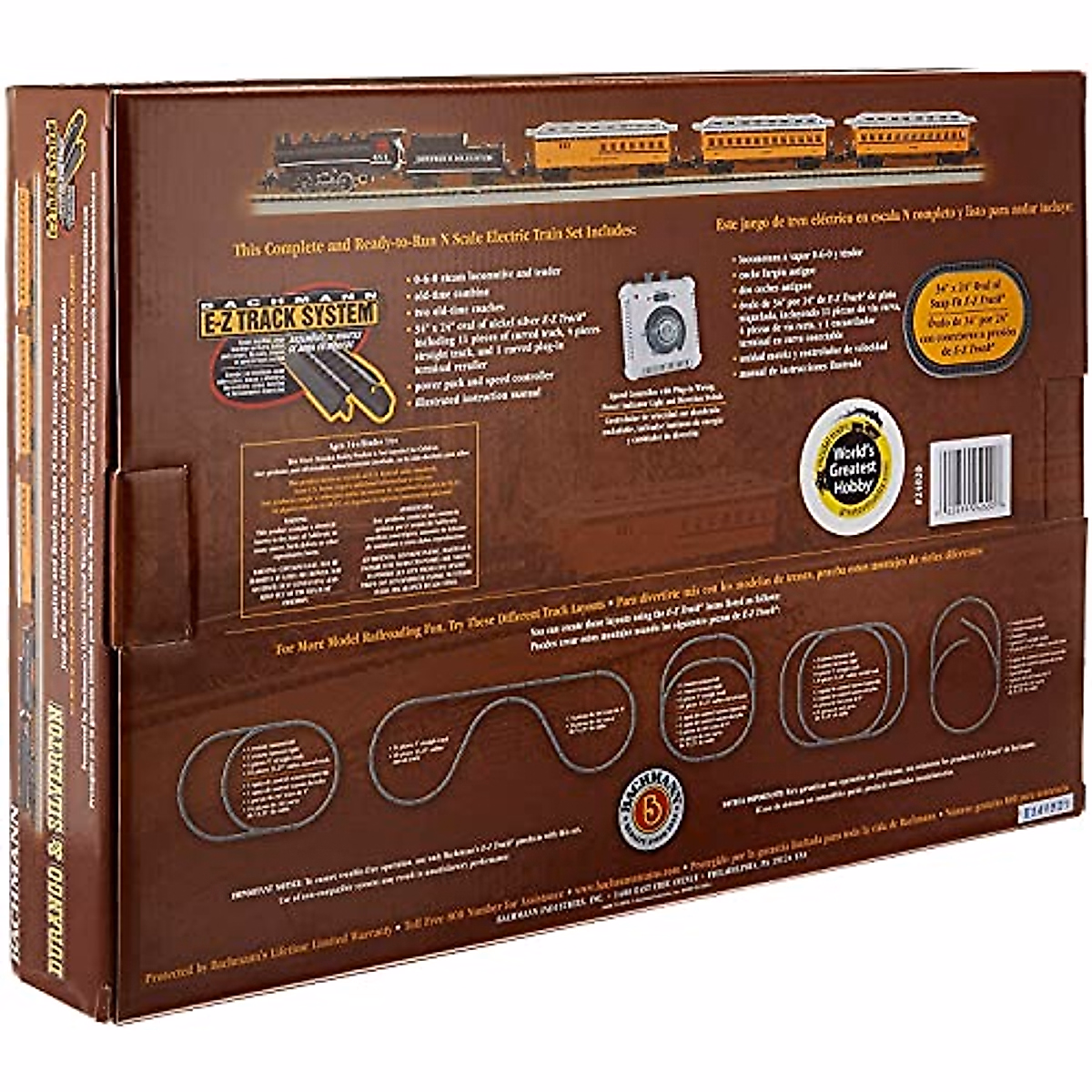 Bachmann Trains - Durango & Silverton Ready To Run Electric Train Set - N Scale